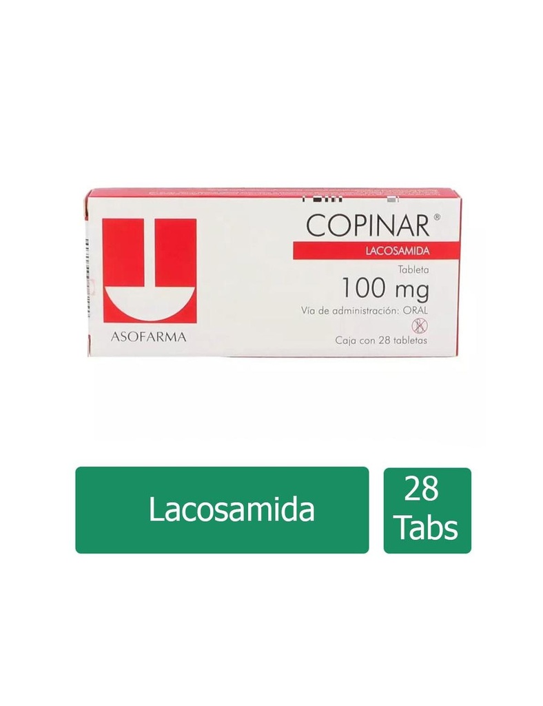 Copinar 100 Mg 28 Tabletas | Club Presalud